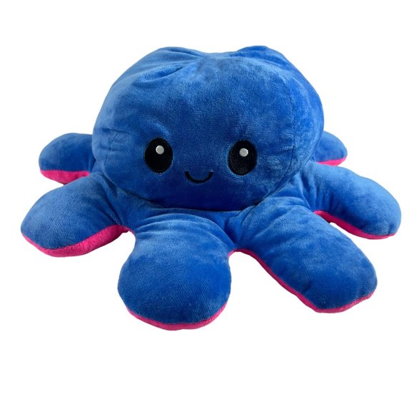 Teeturtle | Toys | Teeturtle Reversible Octopus Blue Happy Pink Angry ...